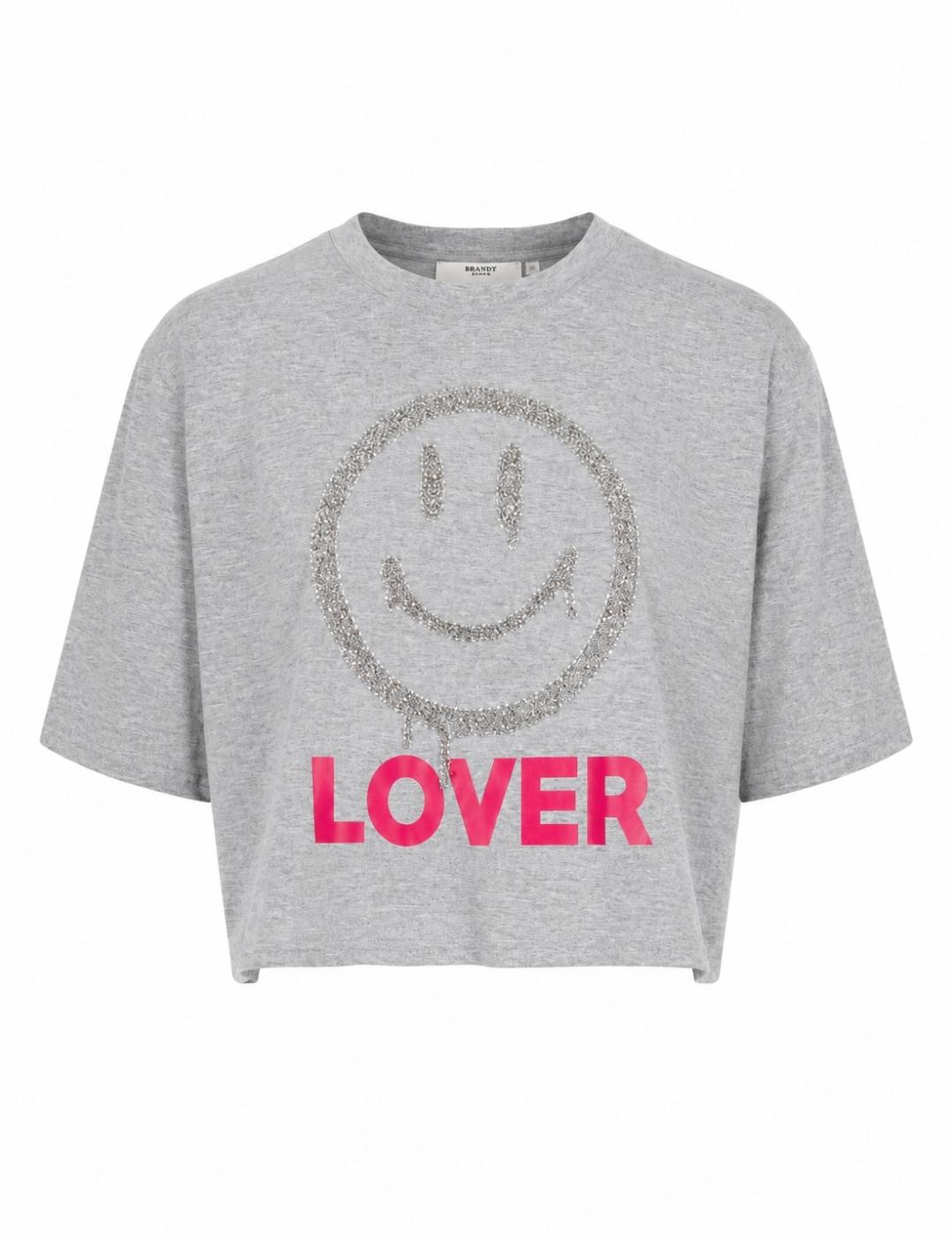 Camiseta BUS26555 Gris BRAND UNIQUE para Mujer | Frisée